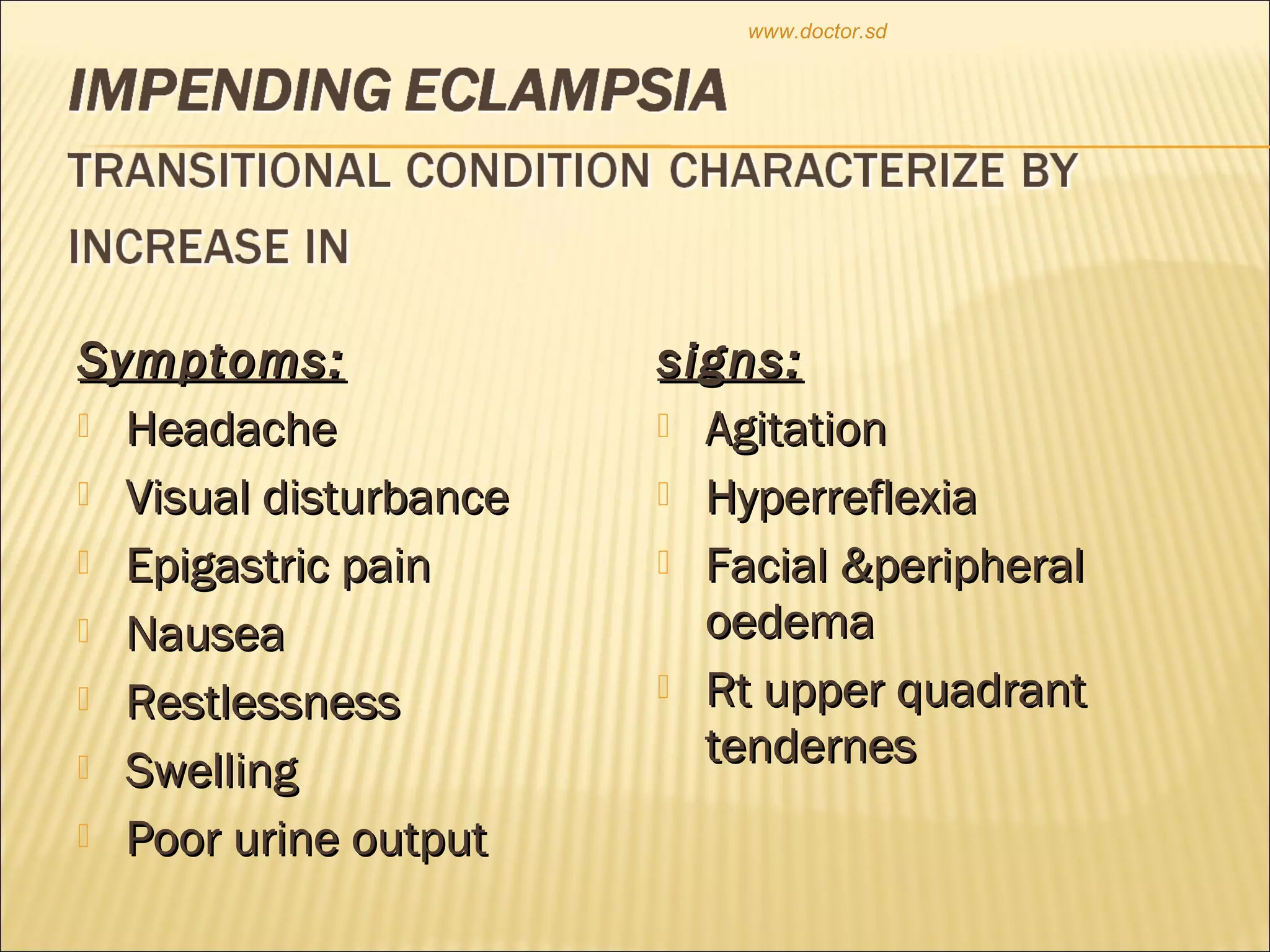 Eclampsia | PPT