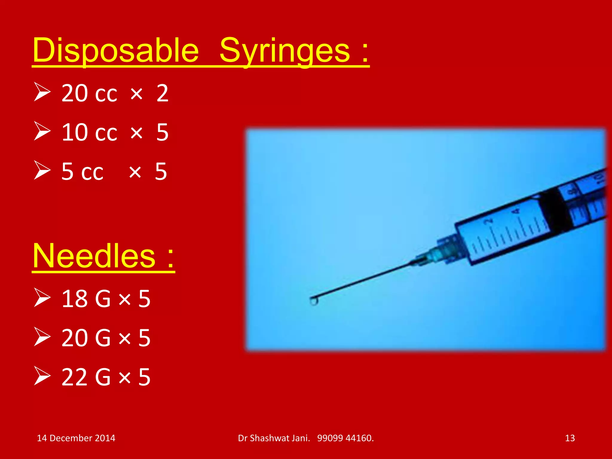 ECLAMPSIA KIT - EVERY MATERNITY SETUP SHOULD BE READY BY DR SHASHWAT ...