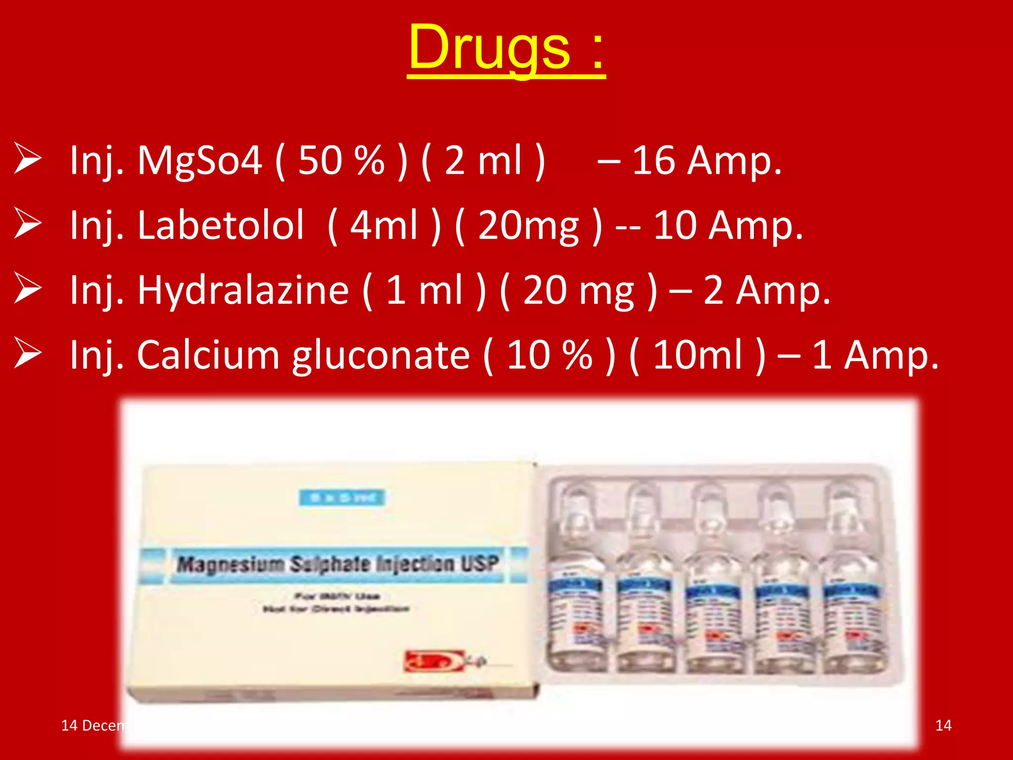 ECLAMPSIA KIT - EVERY MATERNITY SETUP SHOULD BE READY BY DR SHASHWAT ...
