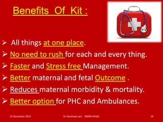 ECLAMPSIA KIT - EVERY MATERNITY SETUP SHOULD BE READY BY DR SHASHWAT ...