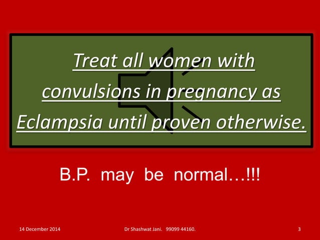 ECLAMPSIA KIT - EVERY MATERNITY SETUP SHOULD BE READY BY DR SHASHWAT ...