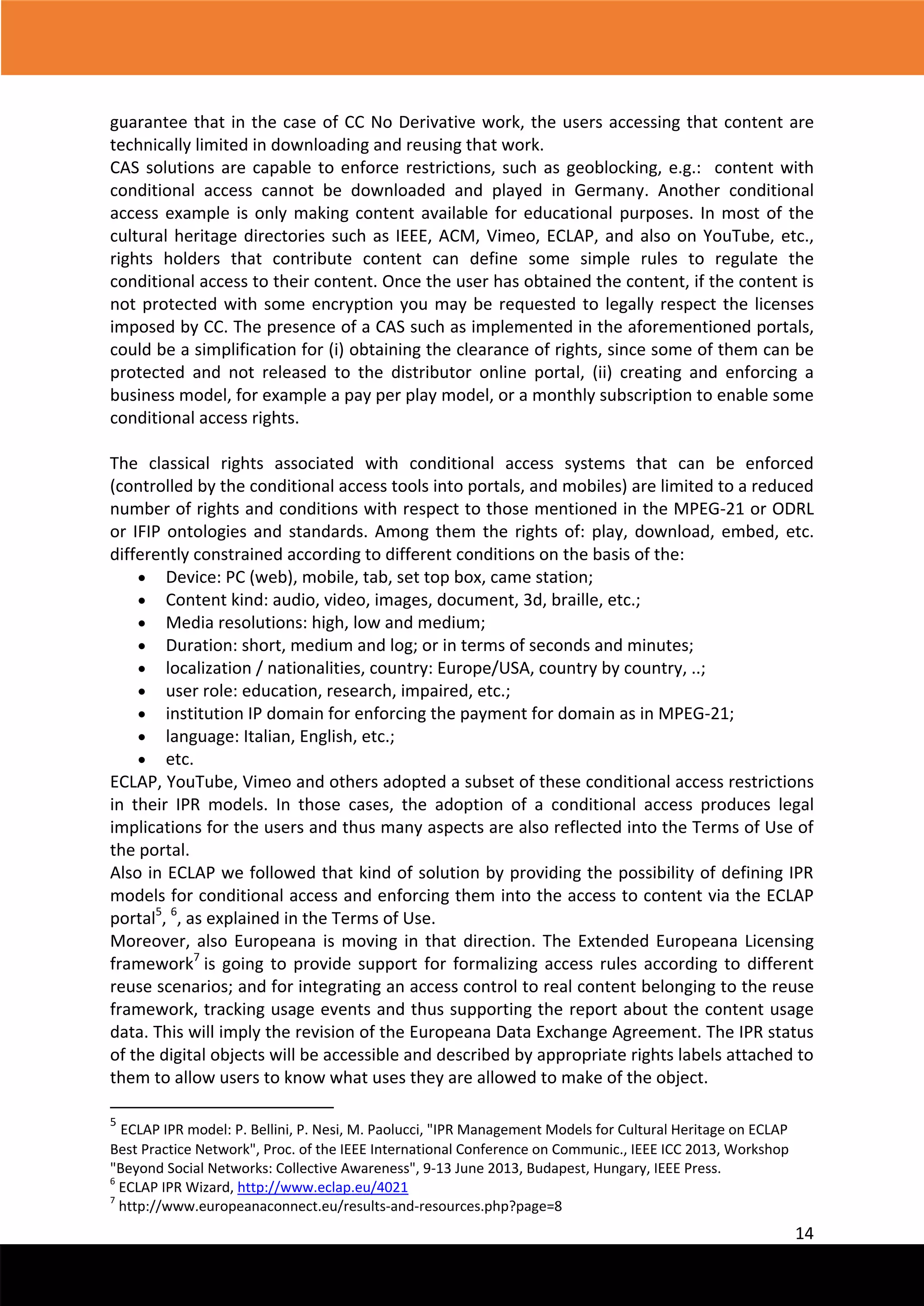 IPR and Business Models for Performing Arts Content, Best Practice ...