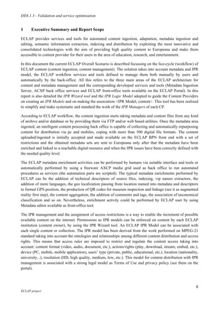 Eclap Validation and service optimisation, final report | PDF