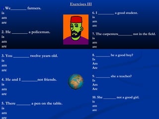 Verb to be practice | PPT
