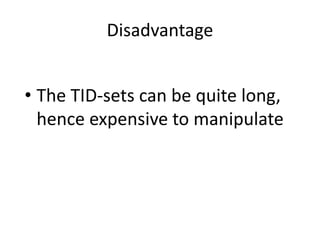 Eclat algorithm in association rule mining | PPTX