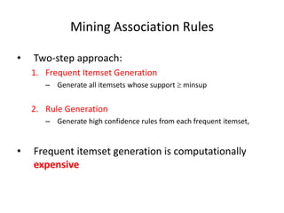 Eclat algorithm in association rule mining | PPT