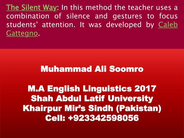 Eclectic Approach | PPTX