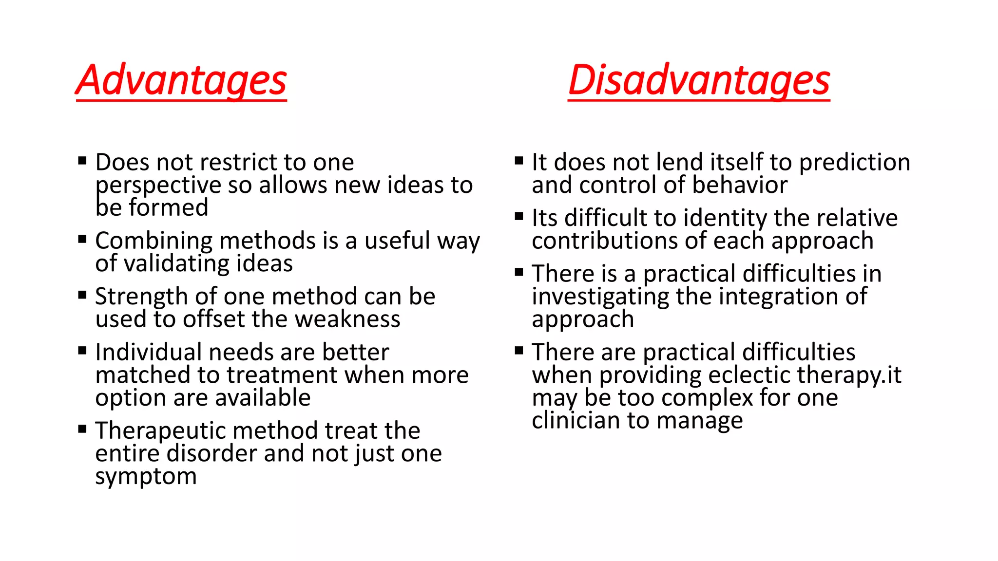 Eclectic approach | PPTX