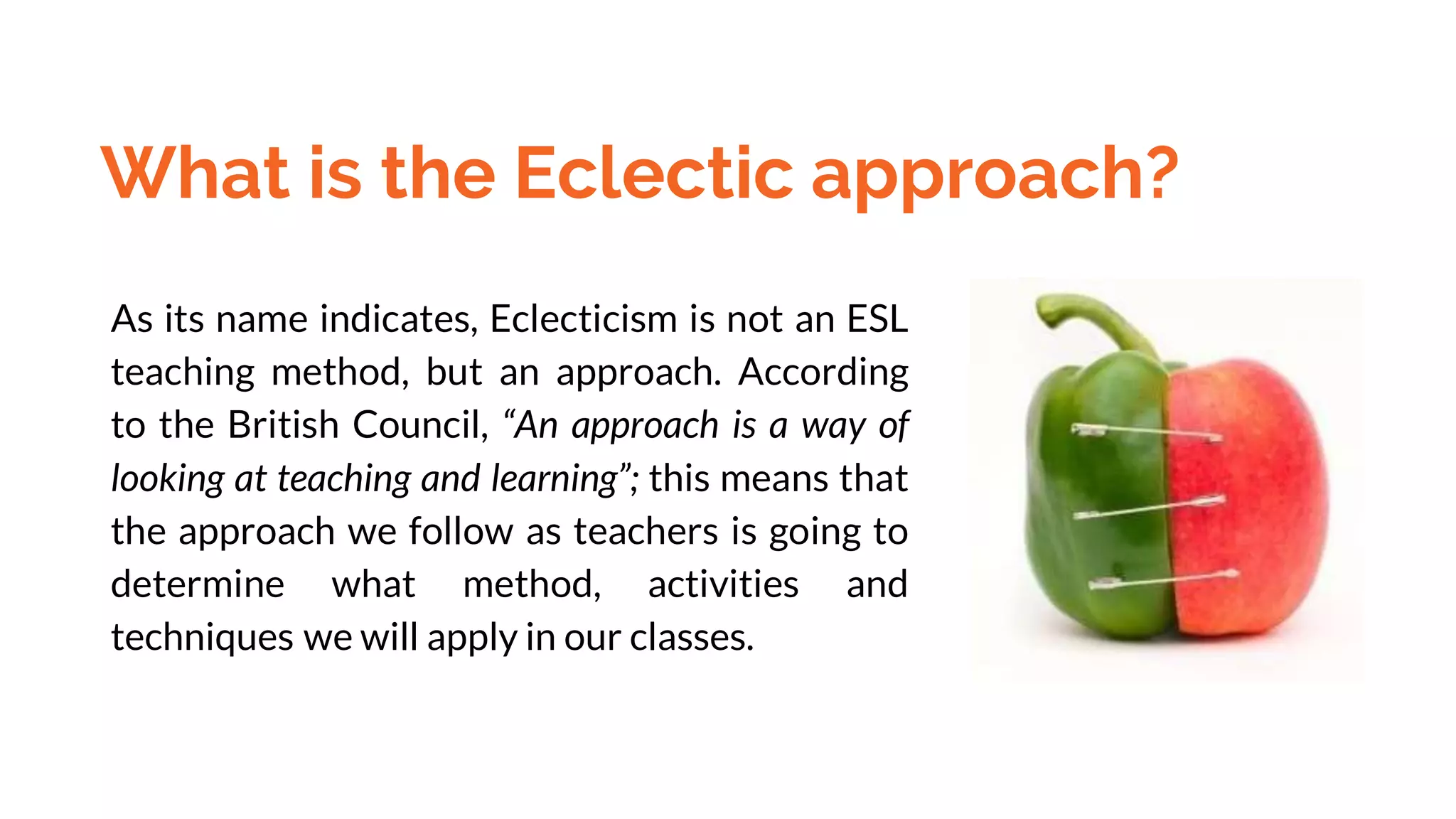 Eclectic approach | PDF