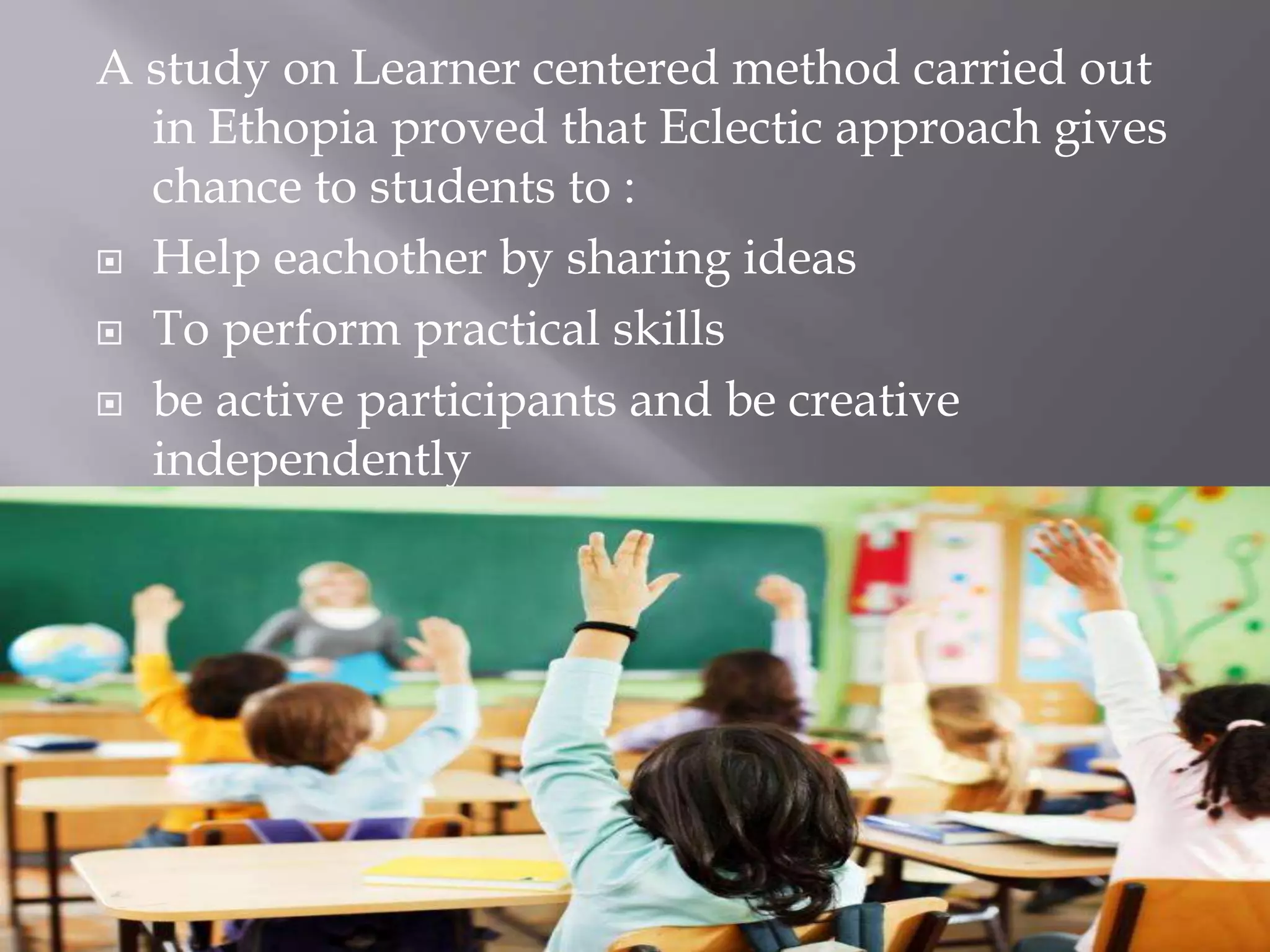 Eclectic approach | PPTX