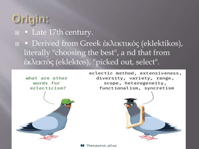 Eclectic approach | PPTX