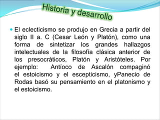 Eclecticismo Filosofia