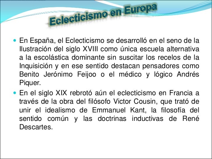 Eclectico Definicion