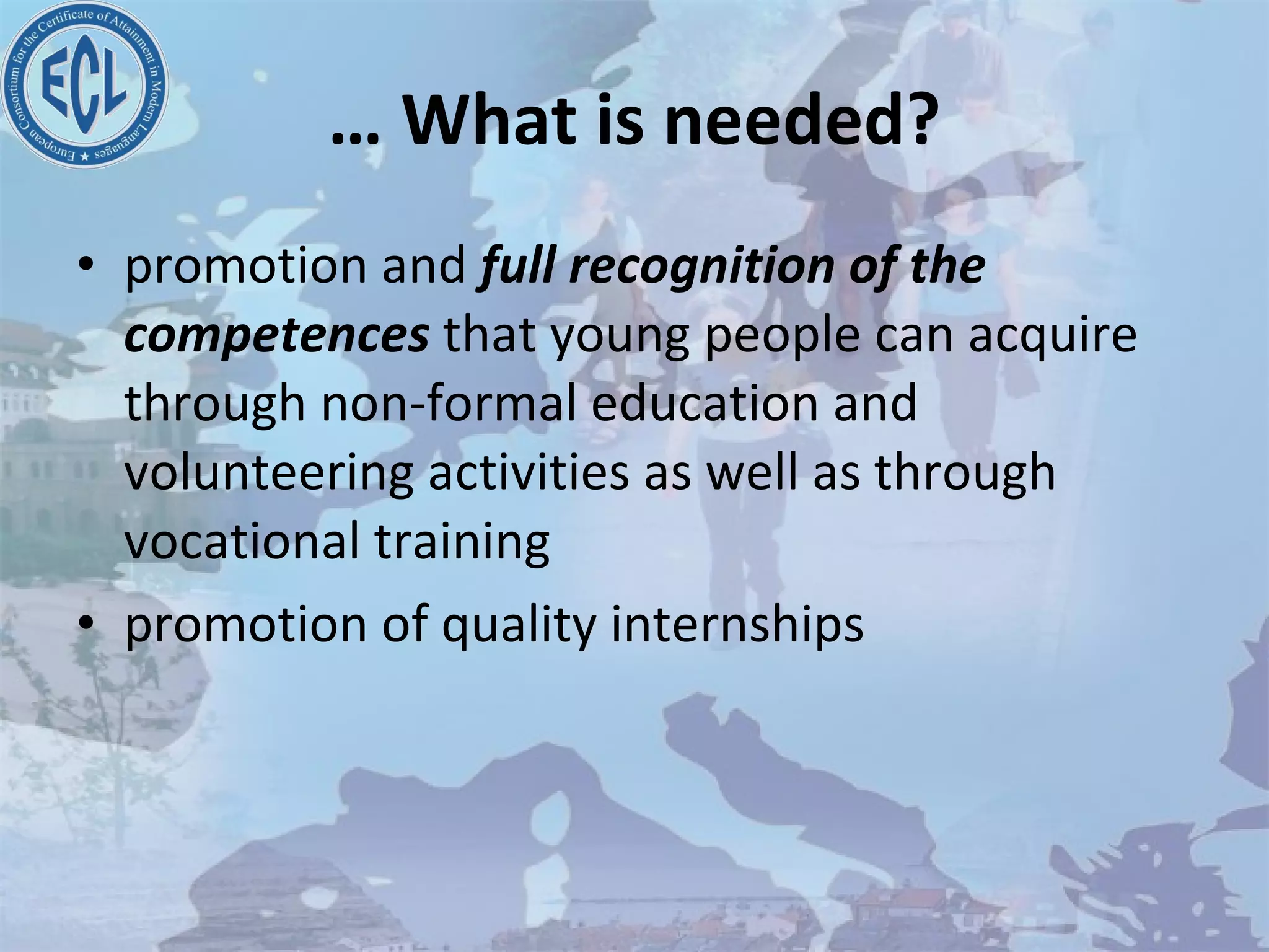 presentation of ECL - language certification system | PPT