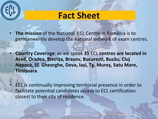 presentation of ECL - language certification system | PPT