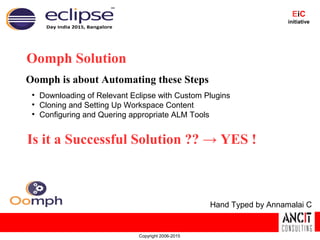 Eclipse Day India 2015 - Oomph | PPT