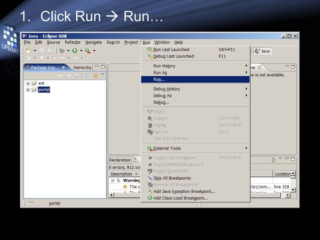 Set Up The Debugger With Eclipse Ppt