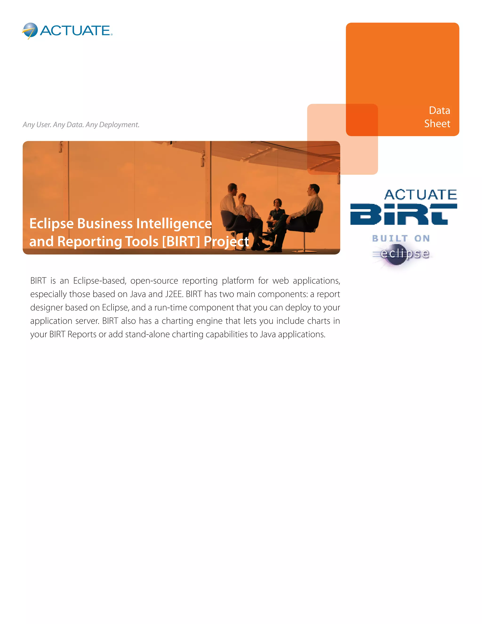 Eclipse Business Intelligence and Reporting Tools [BIRT] Project | PDF