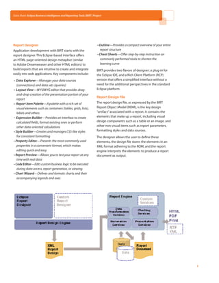 Eclipse Business Intelligence and Reporting Tools [BIRT] Project | PDF | Desktop Publishing ...
