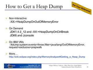 Eclipse Memory Analyzer | PPT