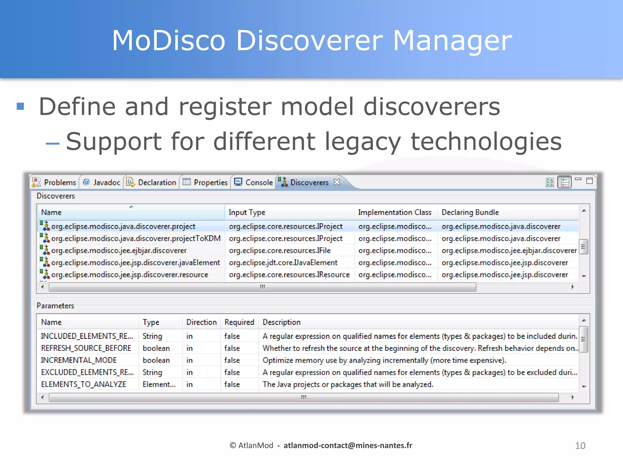 Introducing Eclipse MoDisco | PPTX
