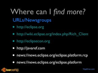 Eclipse RCP | PPT | Programming Languages | Computing