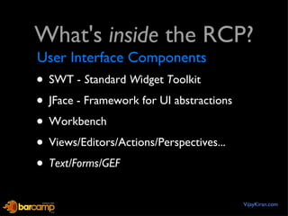 Eclipse RCP | PPT | Programming Languages | Computing