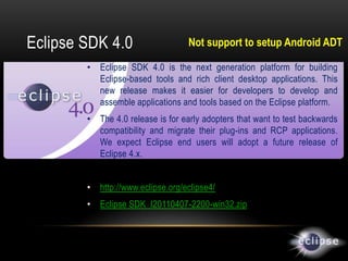 Eclipse & android setup | PPT
