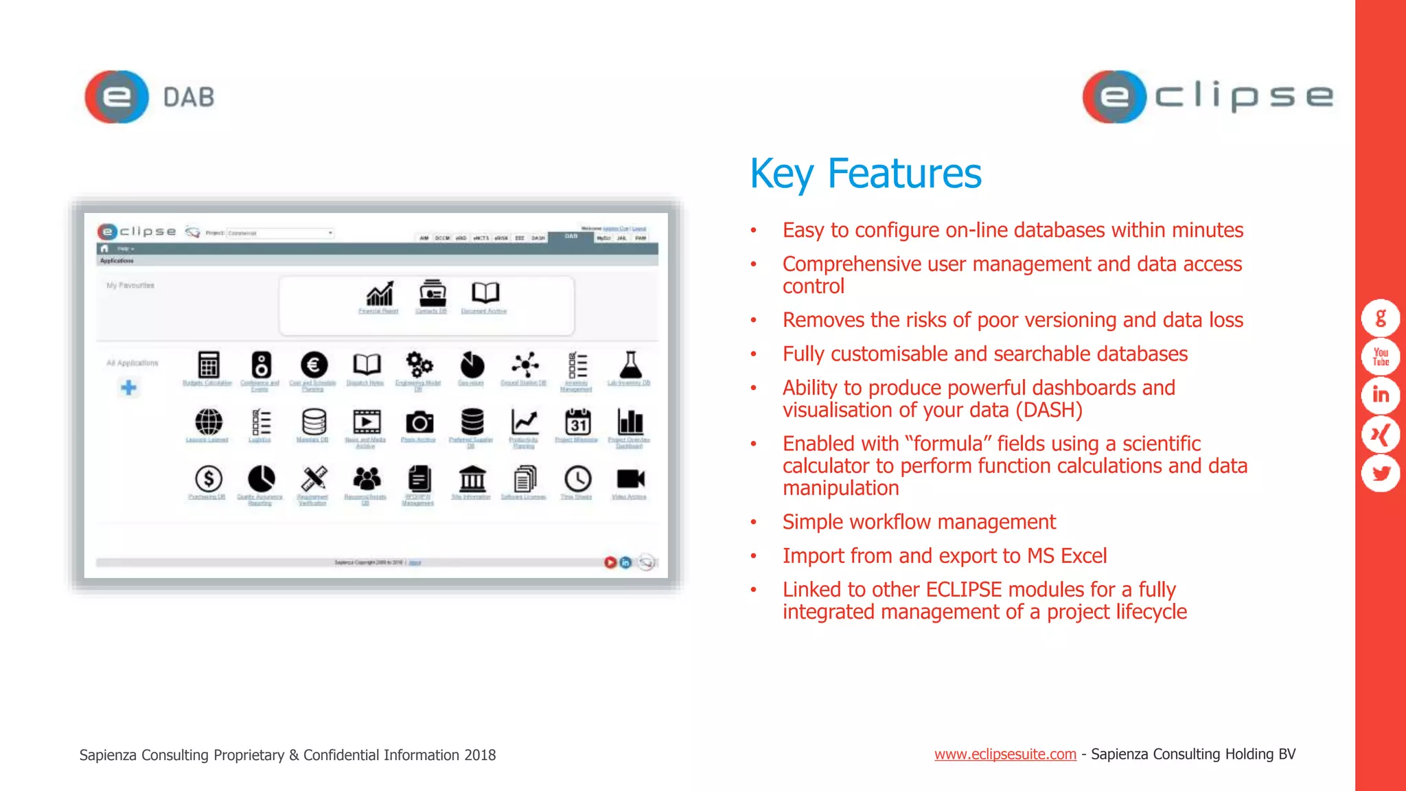 Eclipse Suite Software - Sapienza Consulting | PPSX
