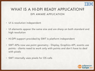How to make your Eclipse application HiDPI ready! | PDF
