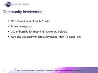 eRCP Overview and Update '06 | PPT | Operating Systems | Computer Software and Applications