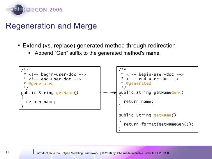 Eclipsecon 2006 Introduction To The Eclipse Modeling Framework