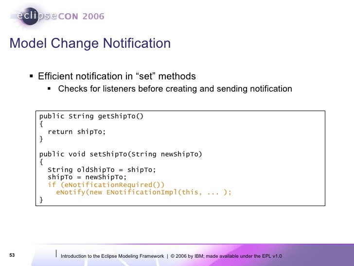 Eclipsecon 2006 Introduction To The Eclipse Modeling Framework