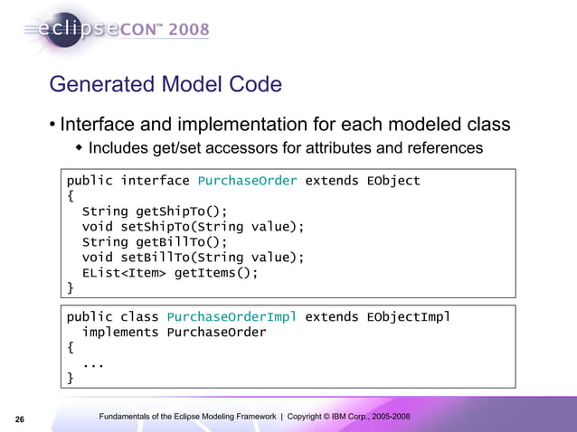 Eclipsecon 2008 Fundamentals Of The Eclipse Modeling Framework Ppt 1794