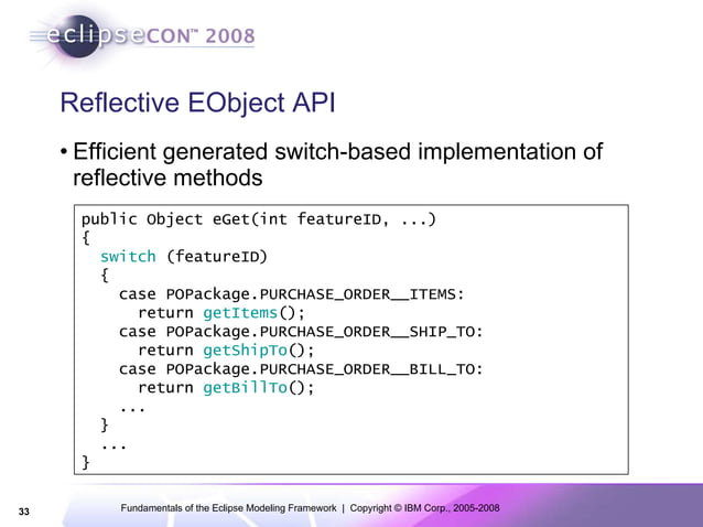Eclipsecon 2008 Fundamentals Of The Eclipse Modeling Framework Ppt