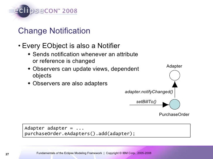 Eclipsecon 2008 Fundamentals Of The Eclipse Modeling Framework