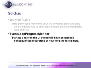 Concurrency in Eclipse: Best Practices and Gotchas | PPTX