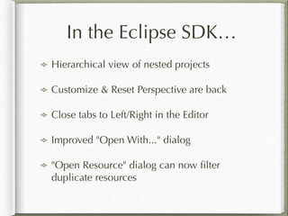 What's new in Eclipse Mars | PPT