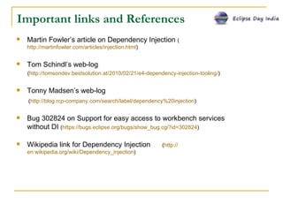 Dependency injection in e4 - in Intro. | PPS