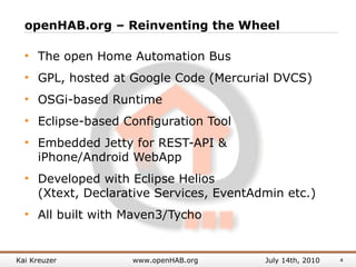 openHAB @ Eclipse DemoCamp Darmstadt | PPT | Free Download
