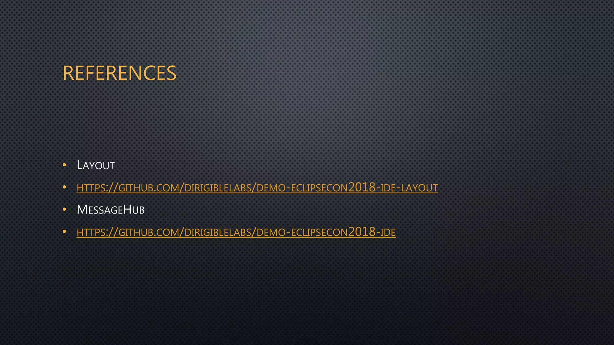 Eclipse Dirigible WebIDE - Deep Dive | PPT