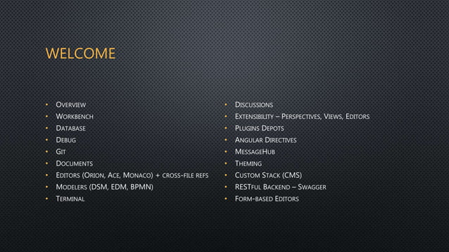 Eclipse Dirigible WebIDE - Deep Dive | PPT