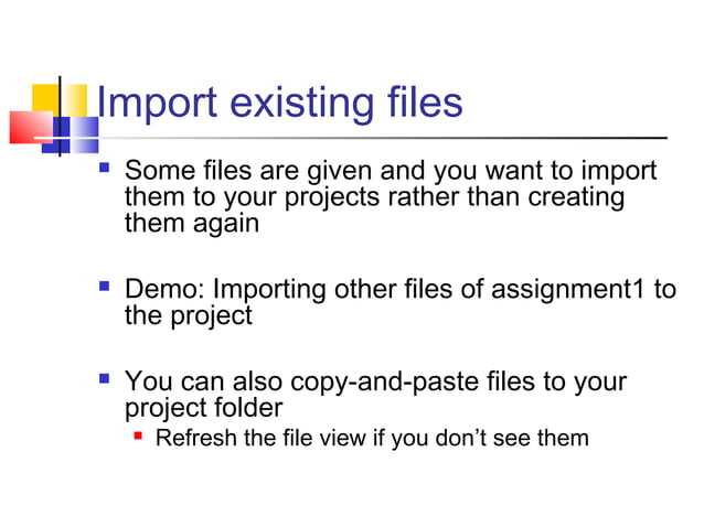 Eclipse introduction IDE PRESENTATION | PPT