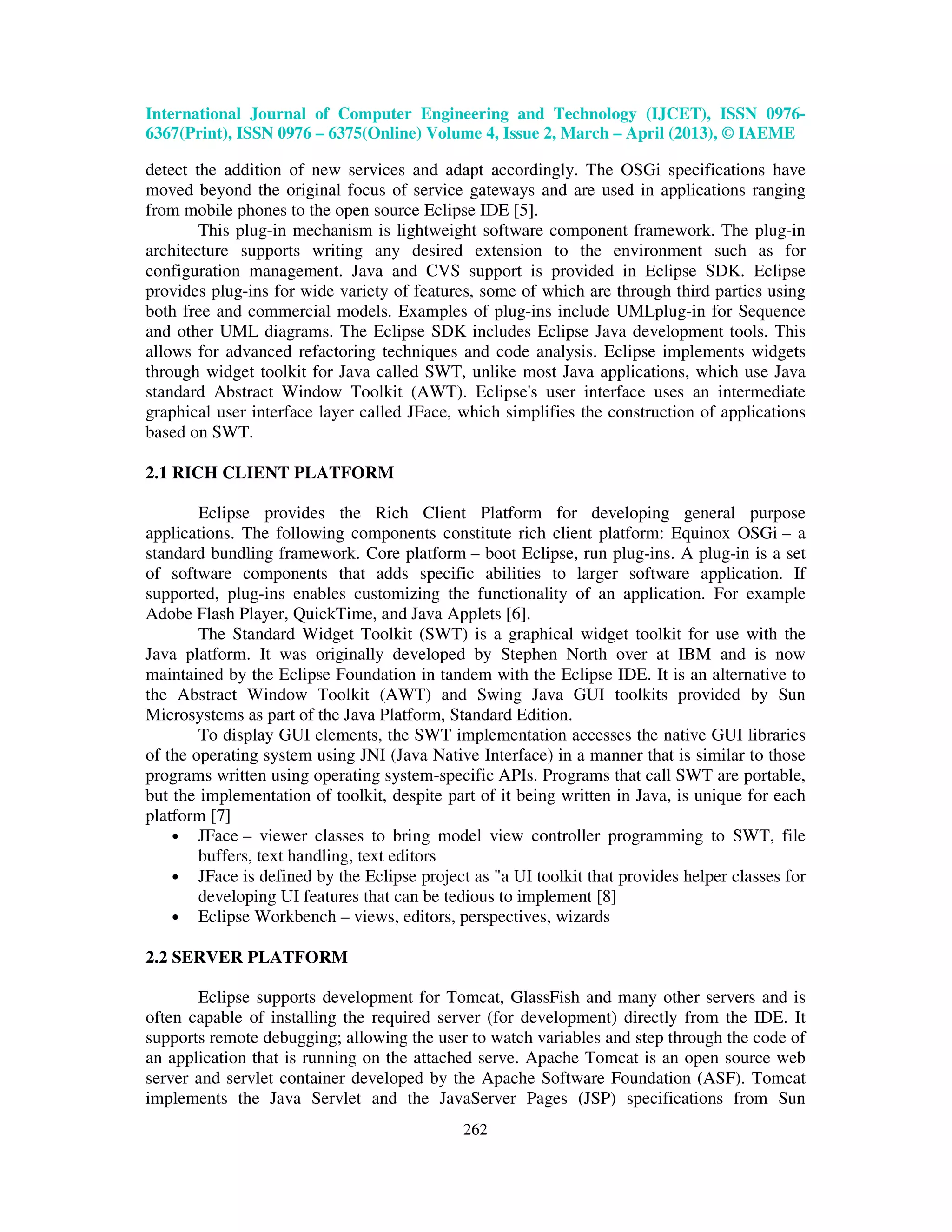 Eclipse & java based modeling platforms for smart phone | PDF