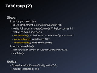 Eclipse Launching Framework | PPT