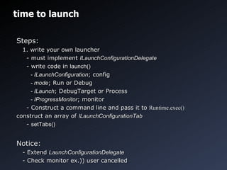 Eclipse Launching Framework | PPT