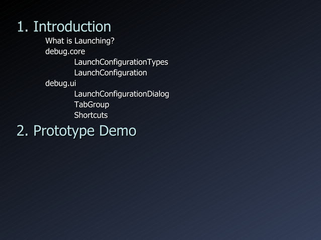 Eclipse Launching Framework | PPT | Free Download
