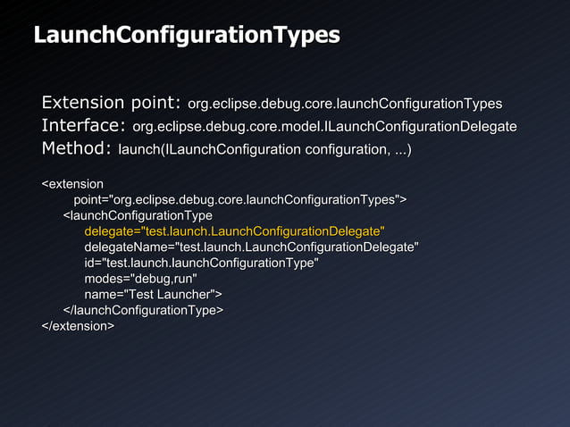 Eclipse Launching Framework | PPT | Free Download