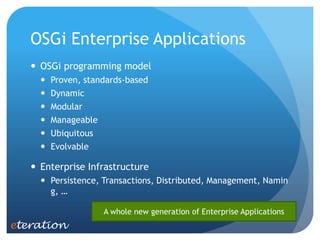 EclipseCON2012 - Enterprise OSGi for Earthlings: Meet Eclipse Libra | PPT