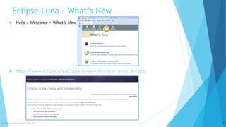 Eclipse Luna - What's New! | PDF | Programming Languages | Computing